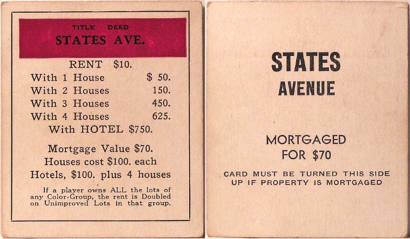 GC44PNF Cabot Monopoly Series - States Avenue (Traditional Cache) in ... GC44PNF Cabot Monopoly Series - States Avenue (Traditional Cache) in ...